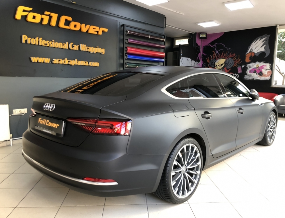 Audi A5 Metalik Nardo Grey Araç Kaplama – Foil Cover – Araç Kaplama ...